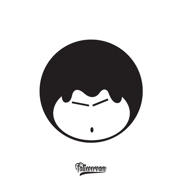 yinozen malaysia designer: Fat ice cream mascot logo design