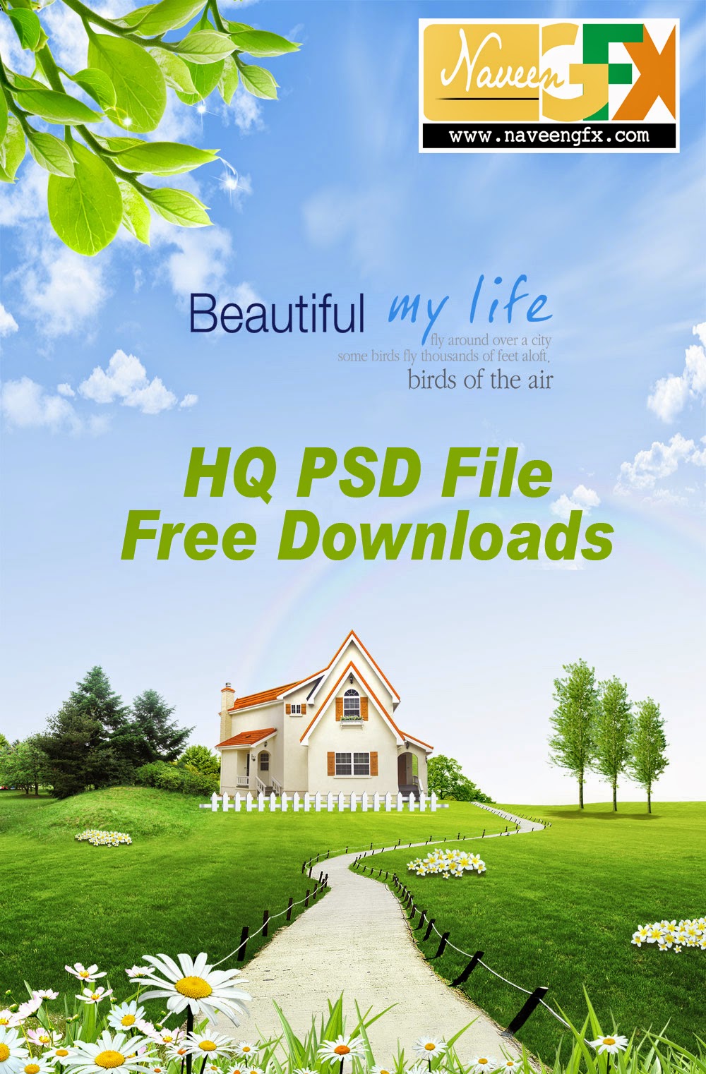 Spring PSD Background Free download | naveengfx