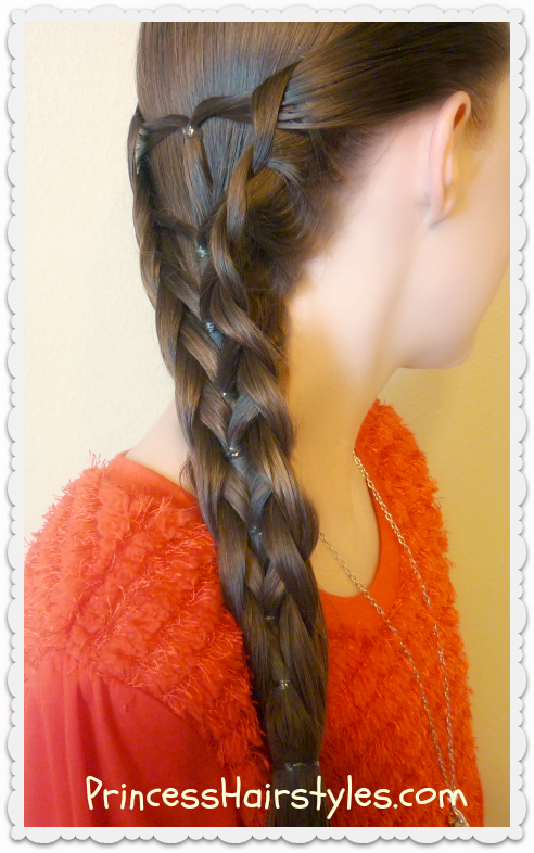 Elastic Mermaid Braid Hairstyle | Hairstyles For Girls - Princess ...