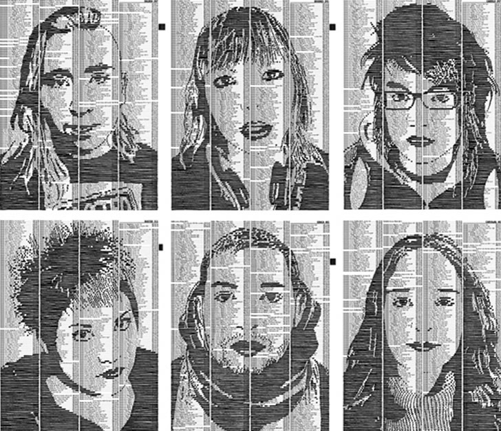 Cool: Melukis Potret Di Atas Muka Surat Buku Telefon (4gambar) ~ I Luv Info