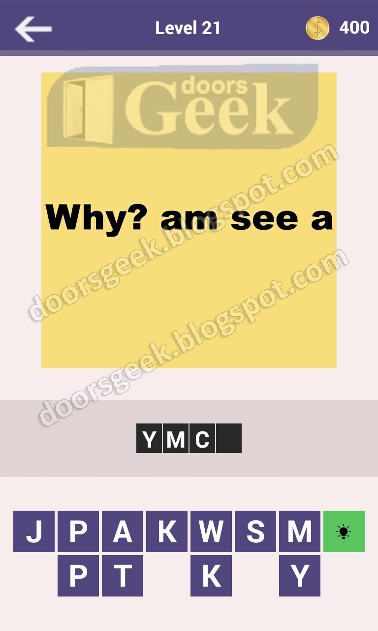 Fun Ways to Sing Level 21 Answer ~ Doors Geek