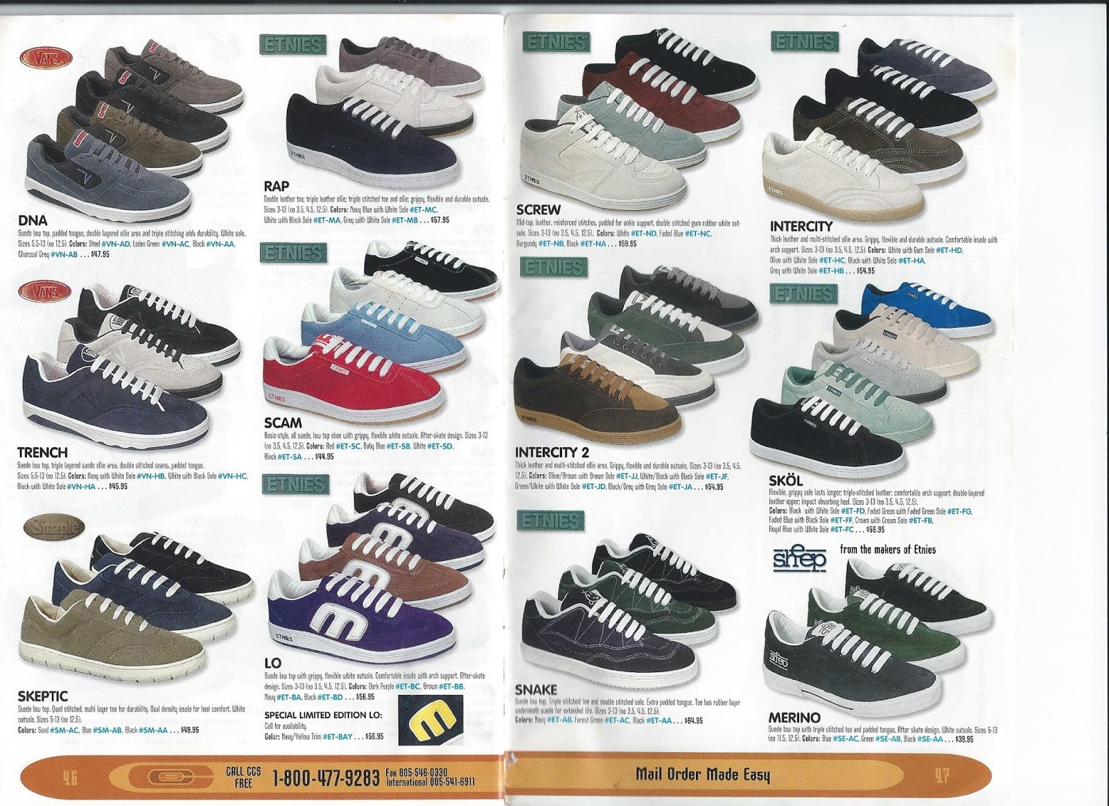 90's Skateboard Nostalgia: CCS Summer 1996 Catalog