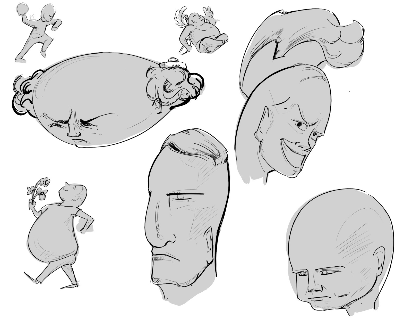 annas art and design blog: Rough Character Doodles