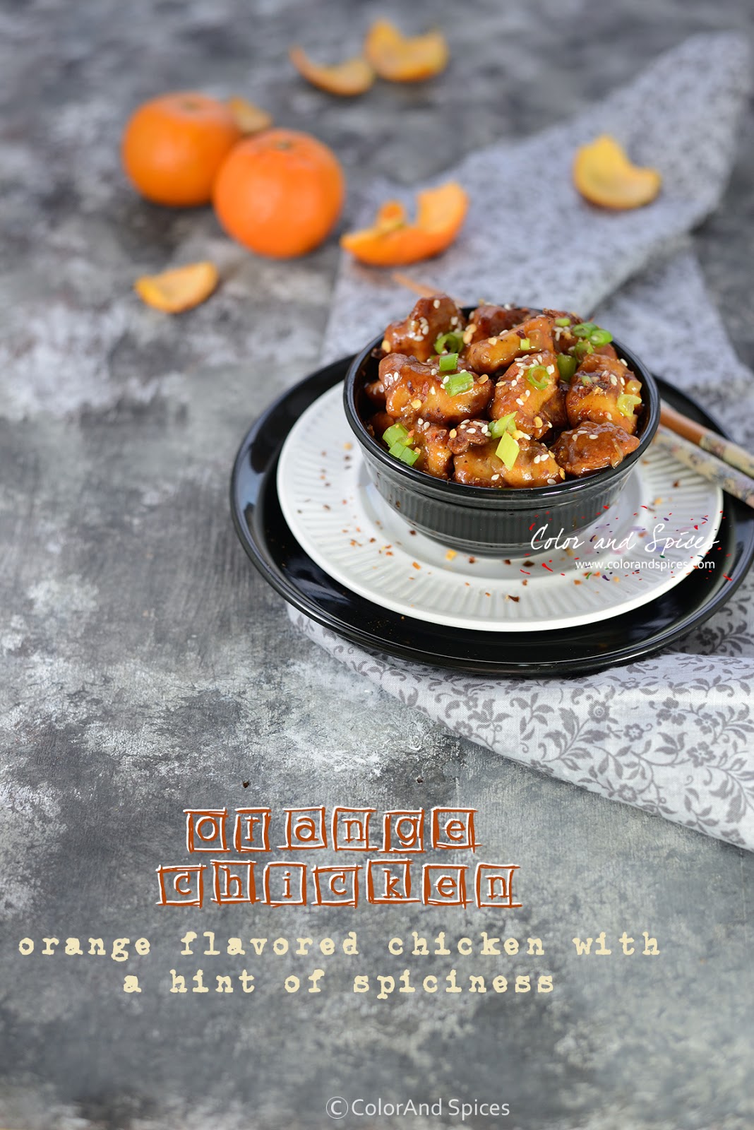 Color and Spices: Orange Chicken