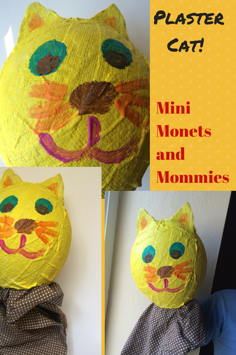 Mini Monets and Mommies: Plaster Cat: Kids' Puppet Art Activity