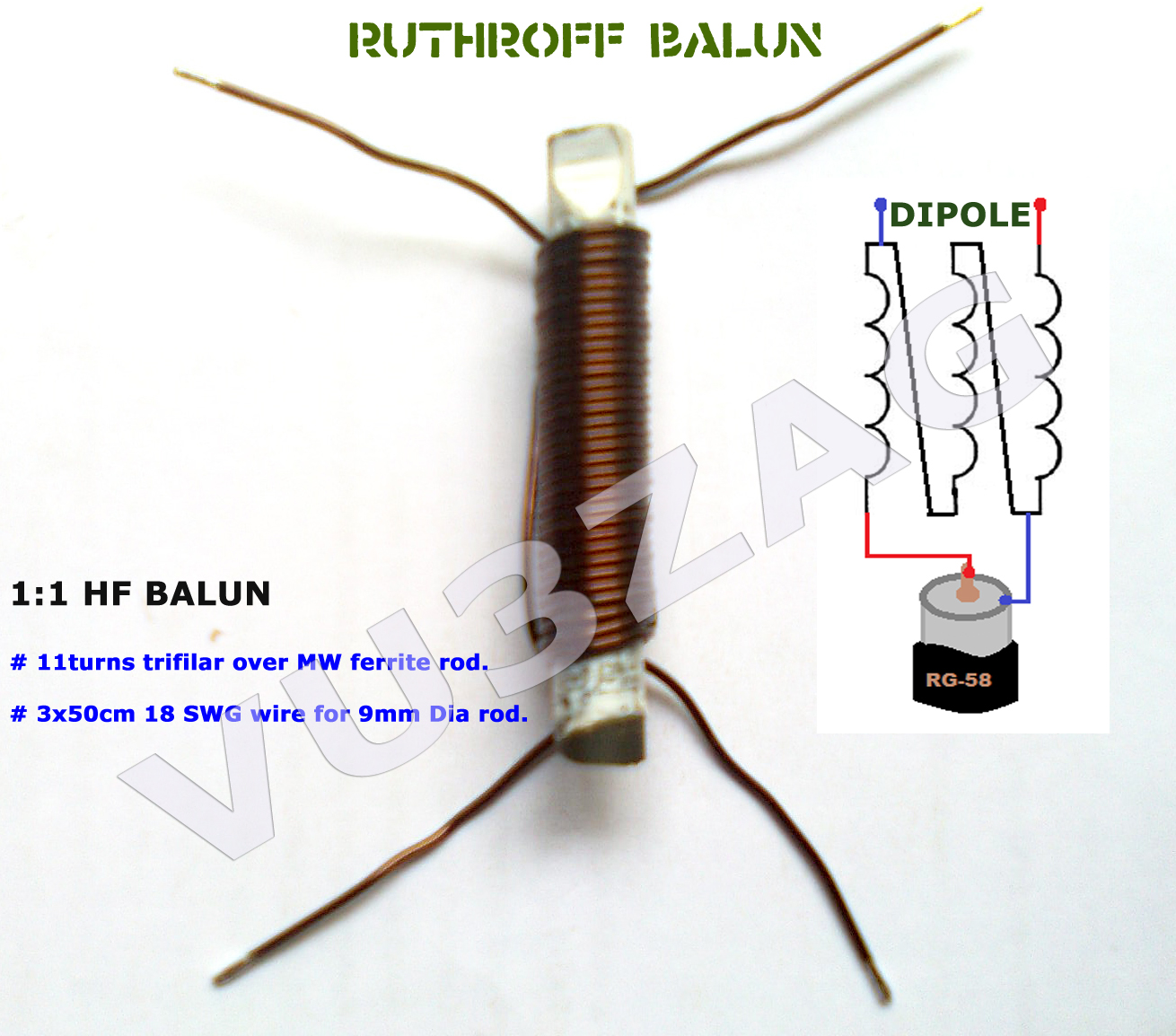 VU3ZAG Expedition: 1:1 Ruthroff Voltage Balun