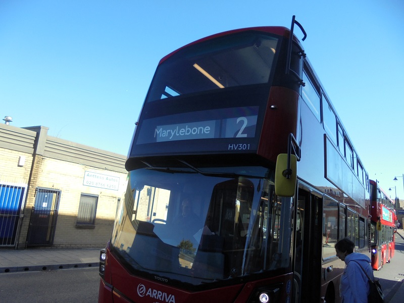 London buses one bus at a time: the return: The NUMBER 2 Route