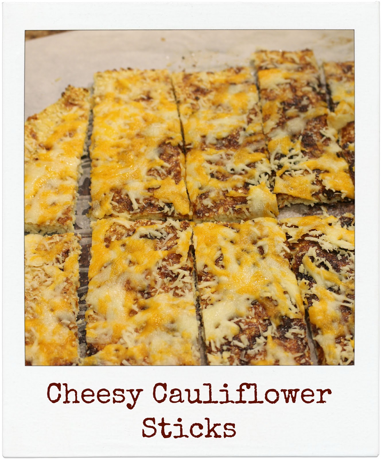Jenn's Random Scraps: Cheesy Cauliflower Sticks