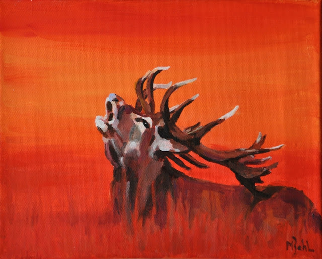 Margrits Malerei und Fotografie: Röhrender Hirsch