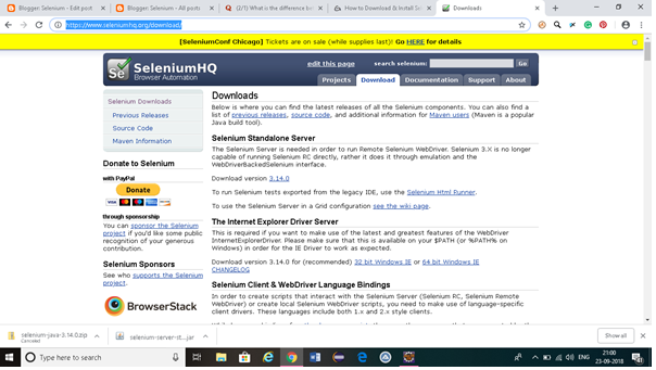 selenium webdriver tutorial | selenium webdriver download - Selenium ...