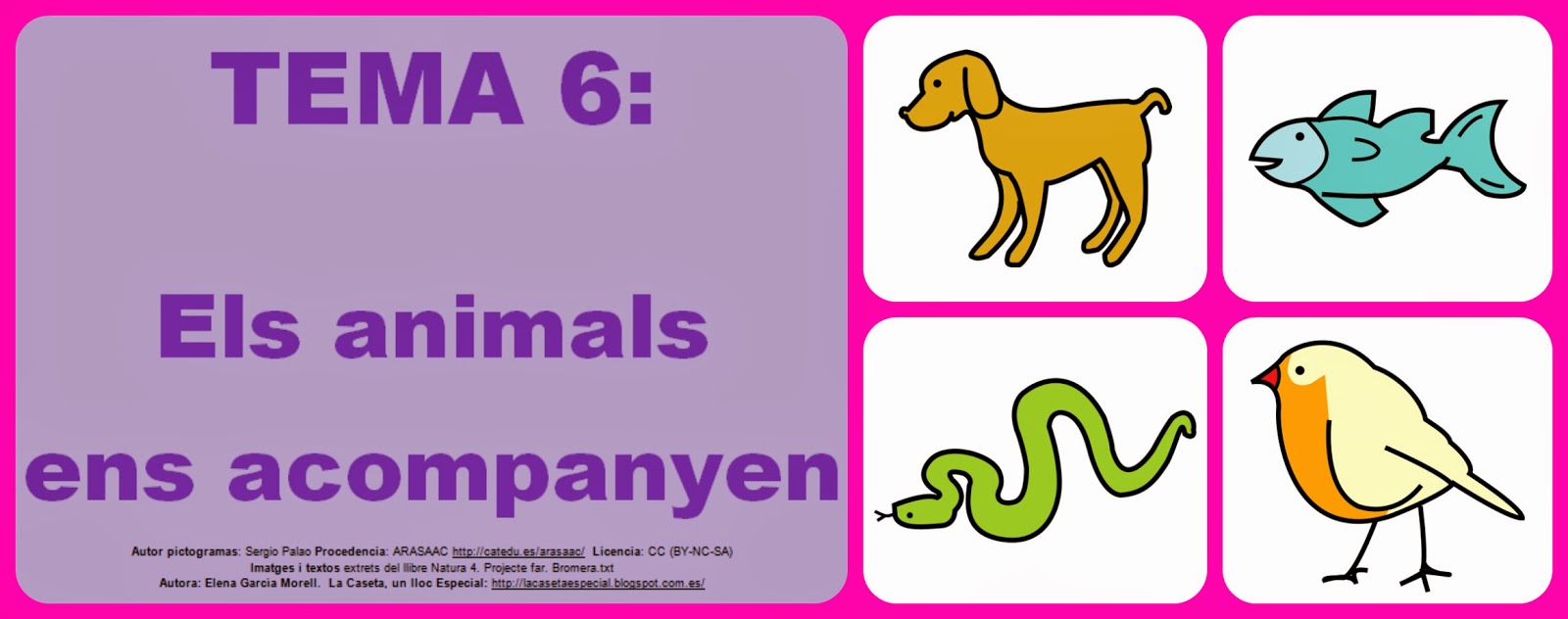 La Caseta, un lloc especial: Joc LIM: Els animals