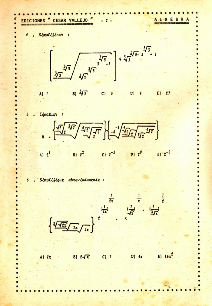MUNDO PREUNIVERSITARIO,МАТЕМАТИКА,MATHEMATIQUE MATHEMATICS,PHYSICS ...