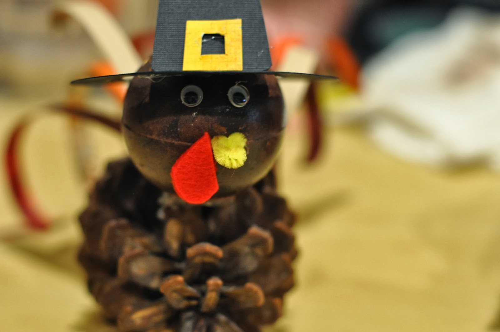 Nancy Keslin Designs. : Pine Cone Turkey - Craft for Kids