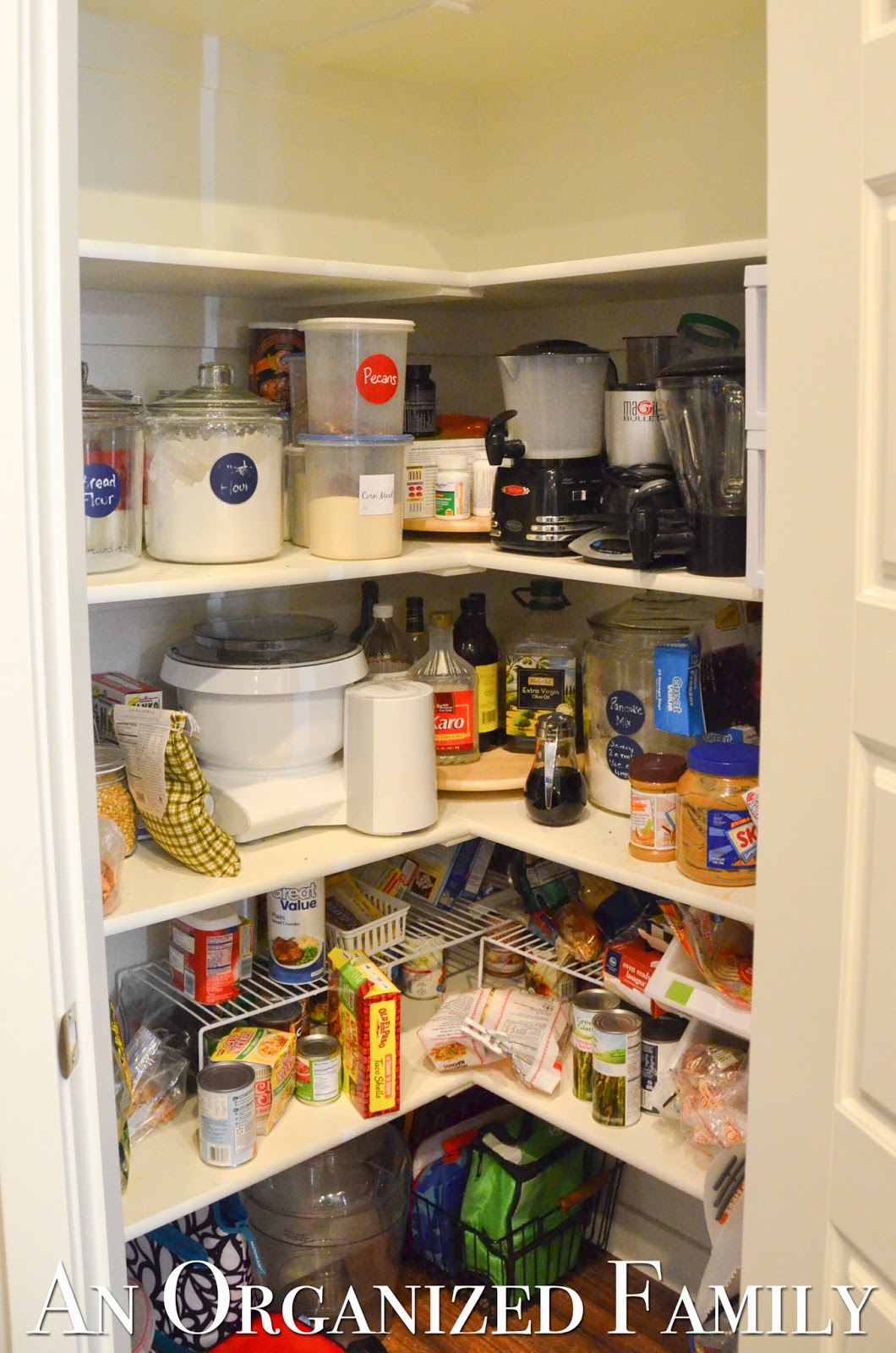 An Organized Family: How To: Creating a Pretty Pantry
