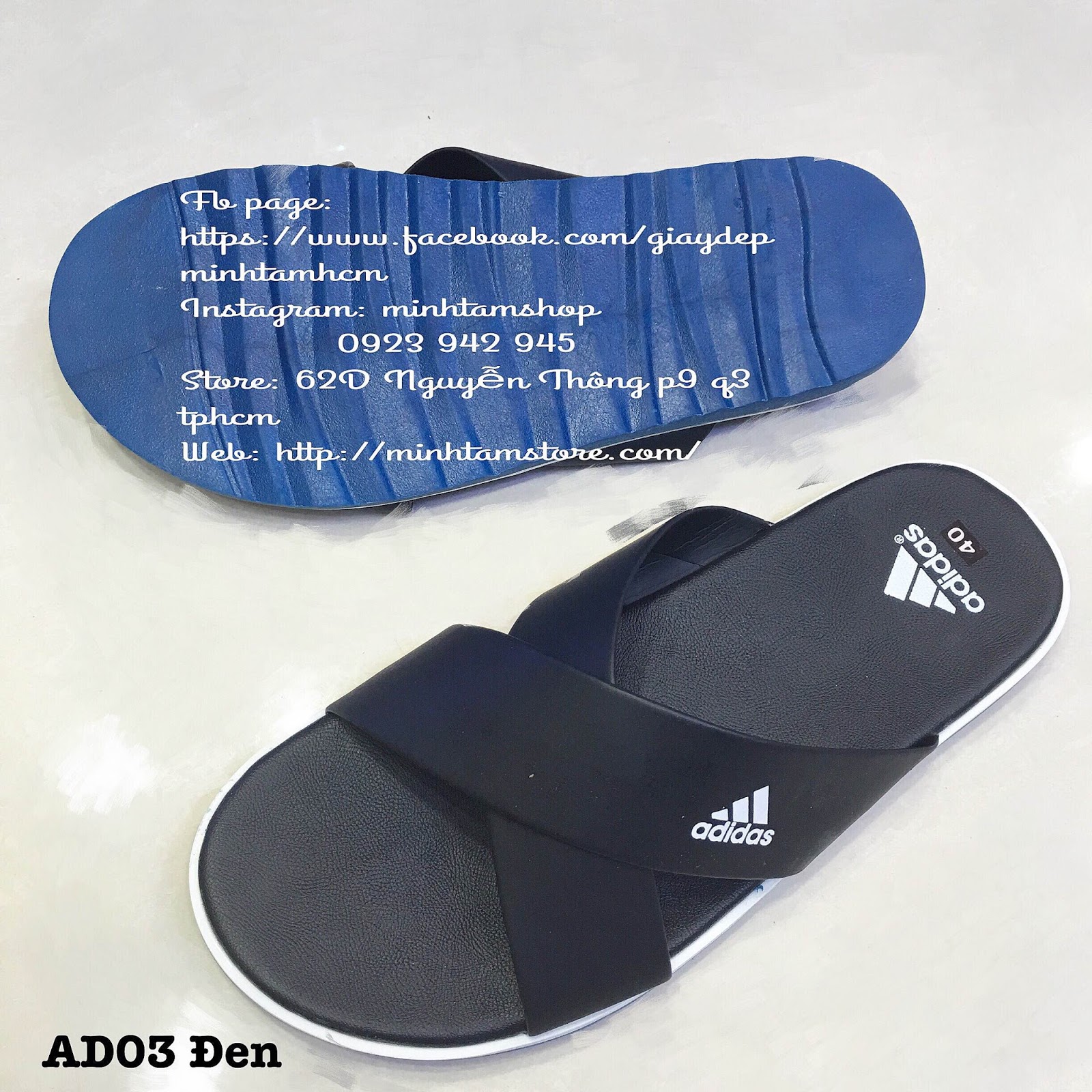 Dép Adidas Quai Chéo Nam AD03 - Minh Tâm