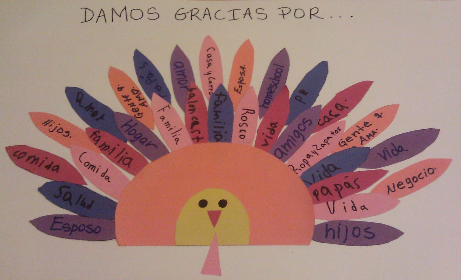 Manualidad Acción de Gracias