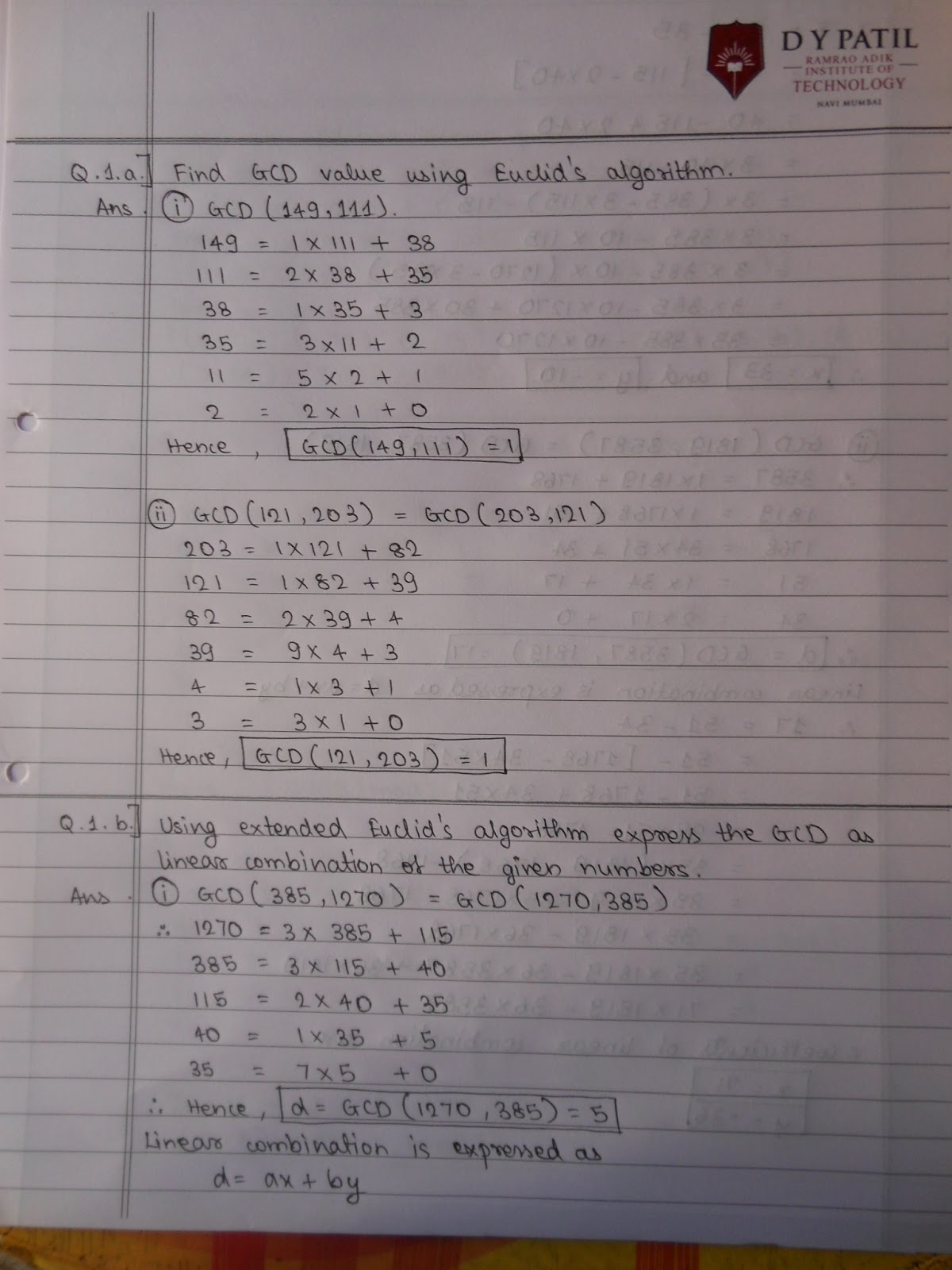 ITC - Assignment 3 (Solution) | RAIT IT (Unofficial)