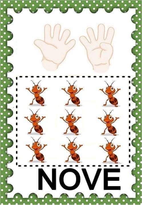 Numerais Cards coloridos e ilustrados dos números realcionando-os a ...