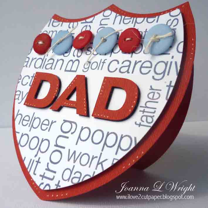 i love 2 cut paper: Father's Day Shaped Card