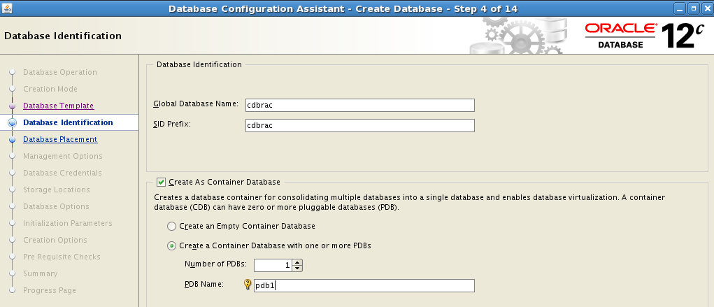 Trace of Thinking-path: [Oracle 12c RAC Install (3 of 3)] Create 12c RAC Database using DBCA
