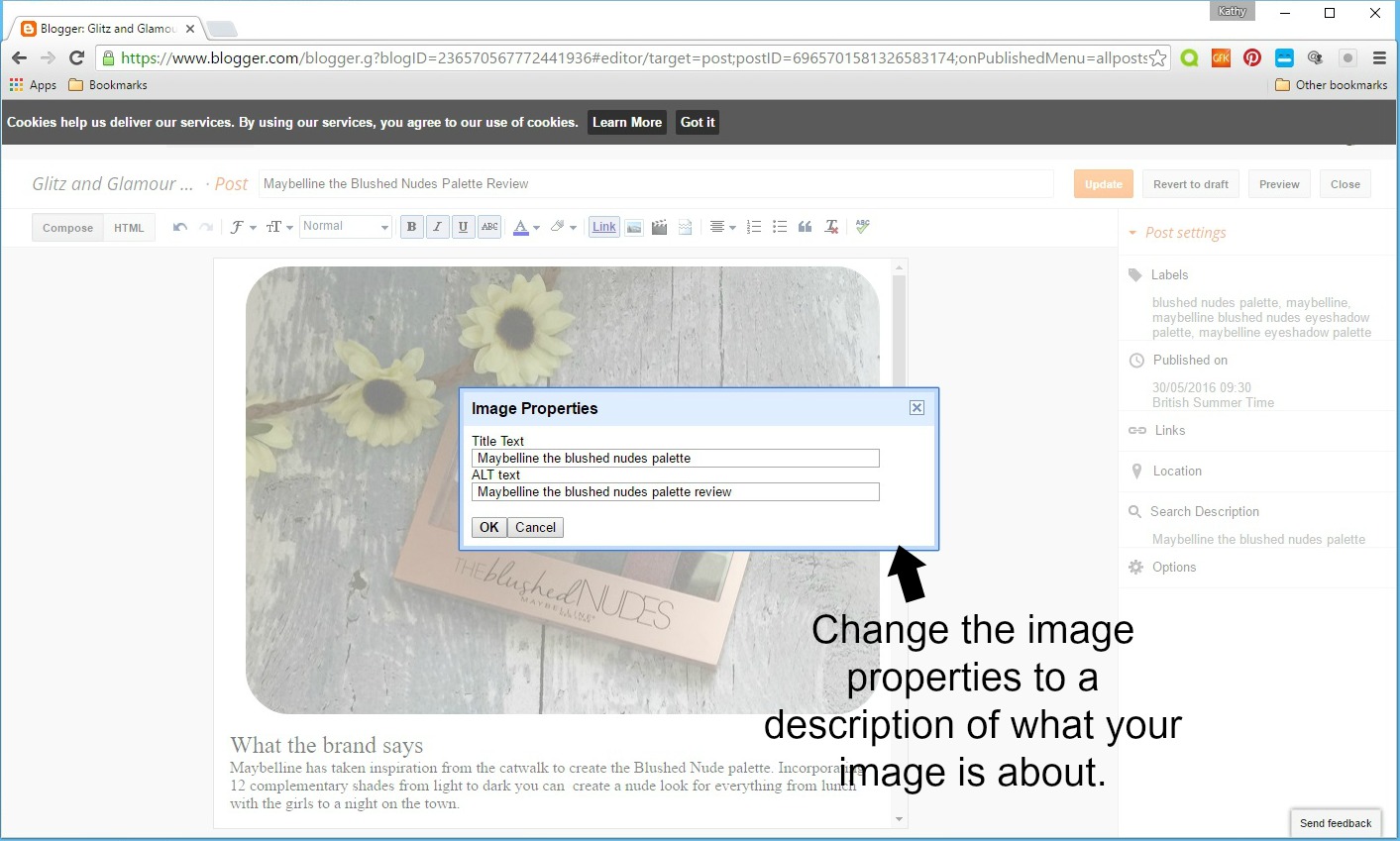 How to successfully edit your online blog posts | Glitz and Glamour Makeup