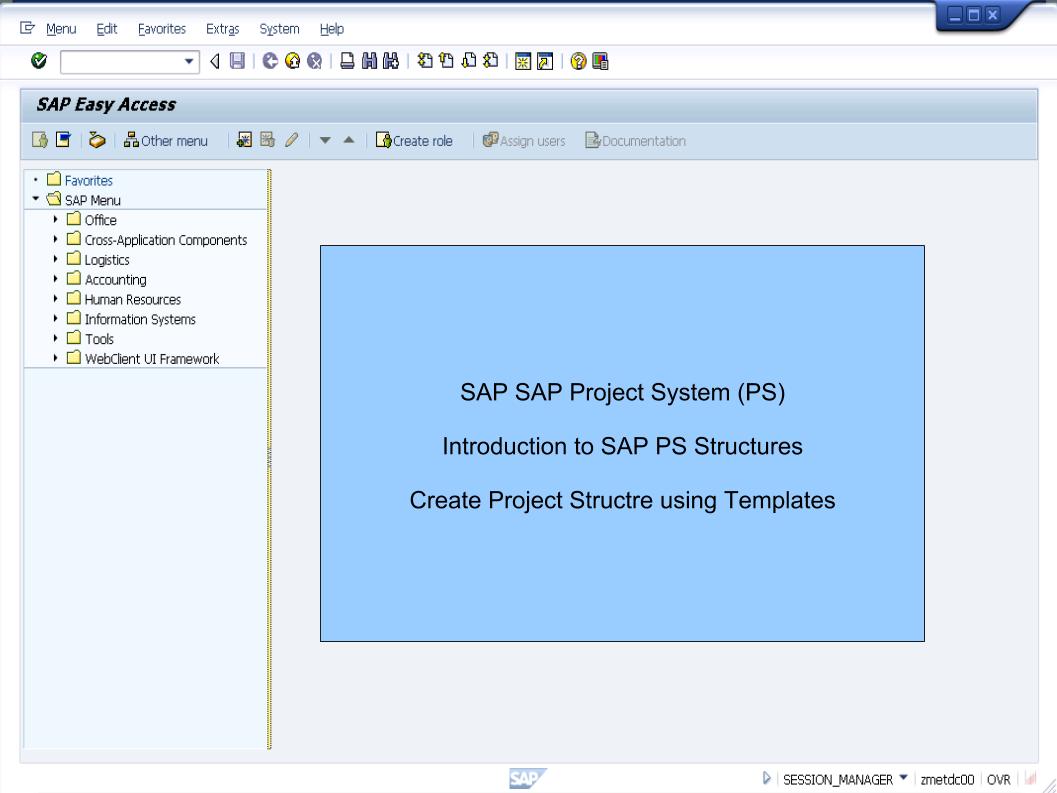 青蛙SAP分享 Froggy's SAP sharing: Project System - Create Project using ...