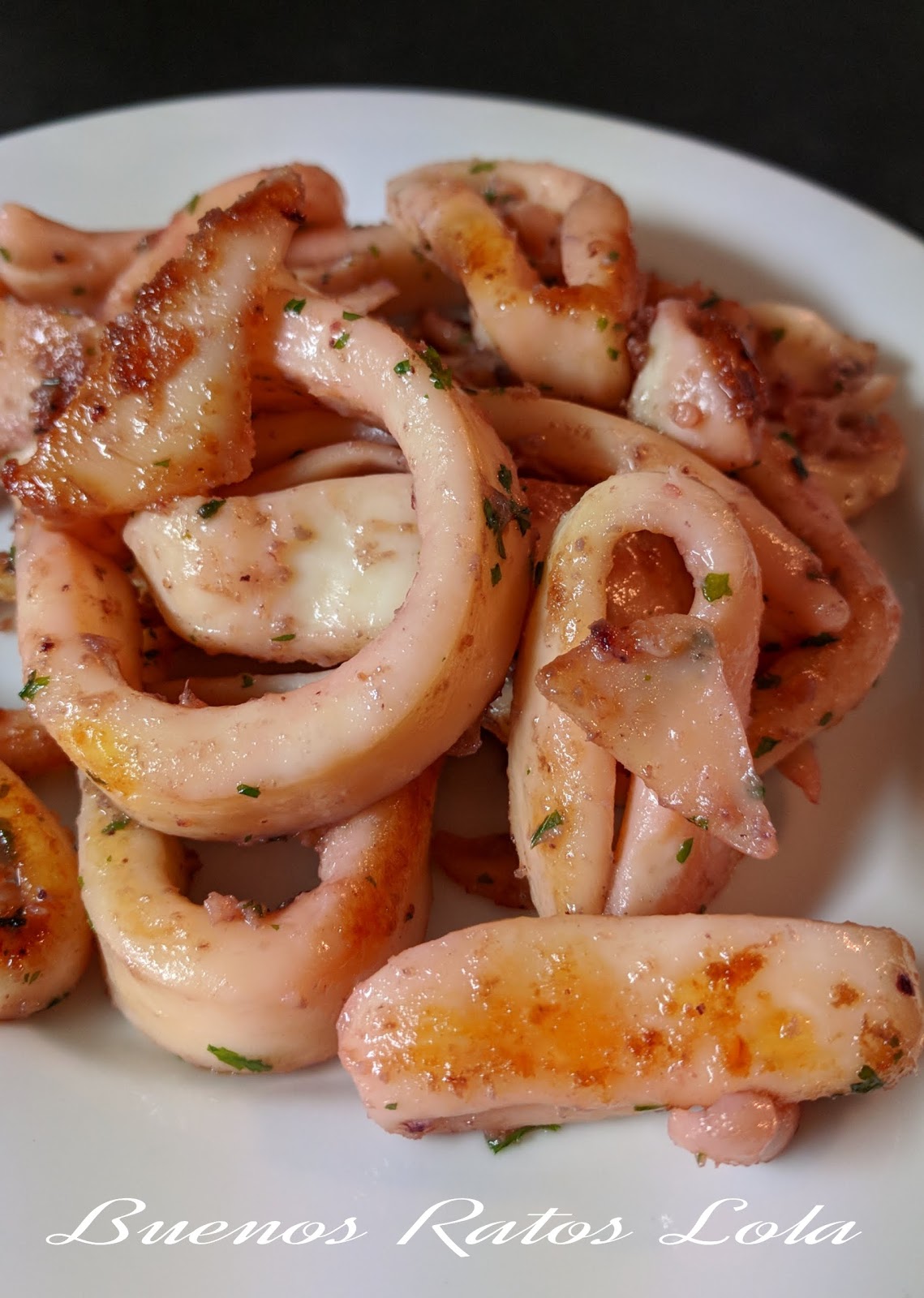 Calamar de potera a la plancha en fussioncook FC7 smart - BUENOS RATOS LOLA