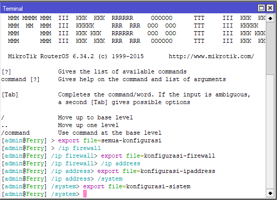 Export And Import Mikrotik - SINAU JARINGAN
