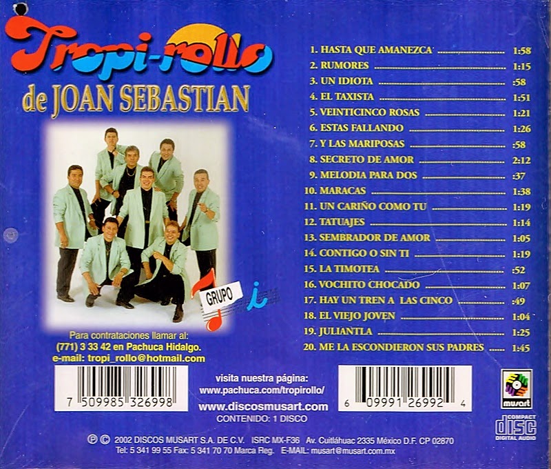 EL RECUERDO DE LA MUSICA GRUPERA: TROPI-ROLLO - DE JOAN SEBASTIAN