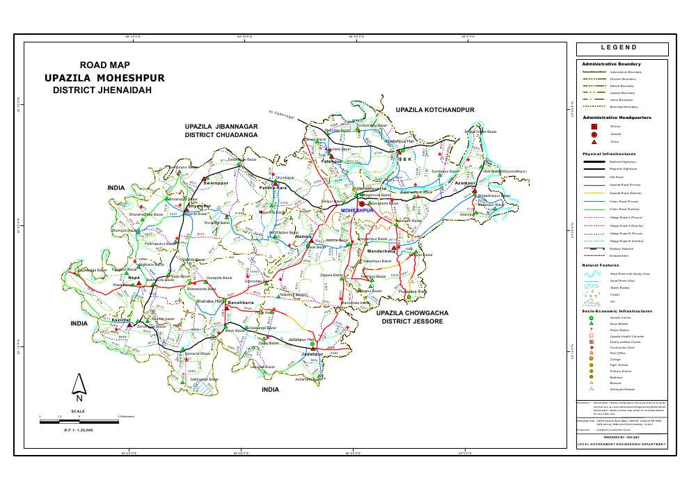 Mouza & Land Use Maps of Moheshpur Upazila, Jhenaidah, Bangladesh ...