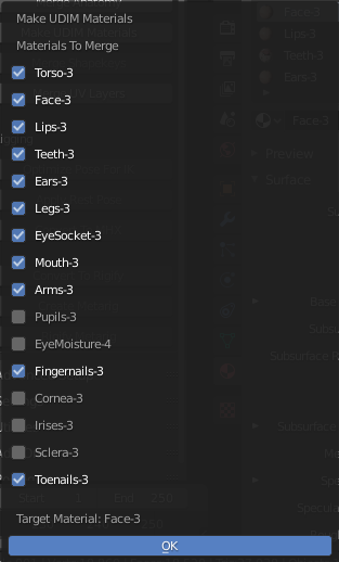 Diffeomorphic: UDIM Support