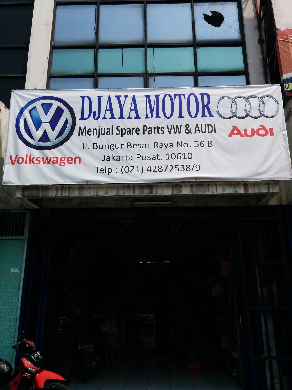 Toko spare parts VW dan AUDI Djaya Motor