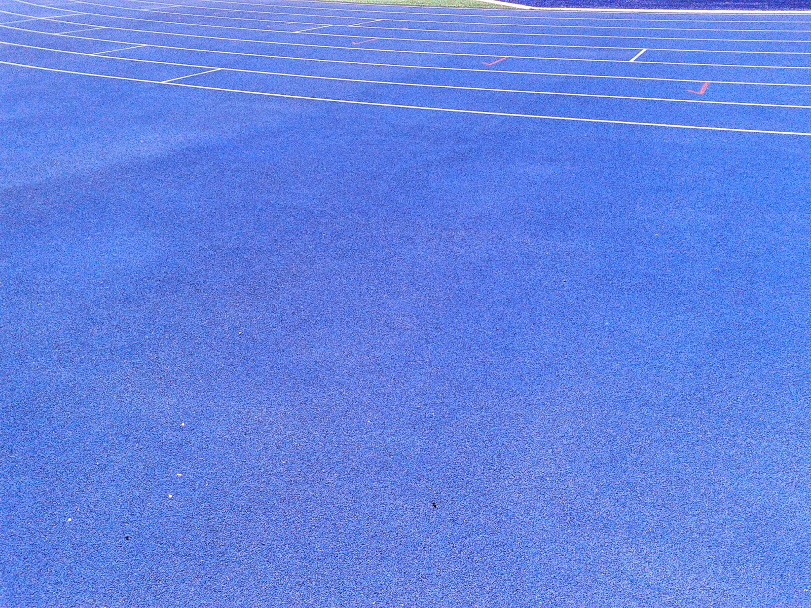 Toronto things: Stock photo: Blue track and field track