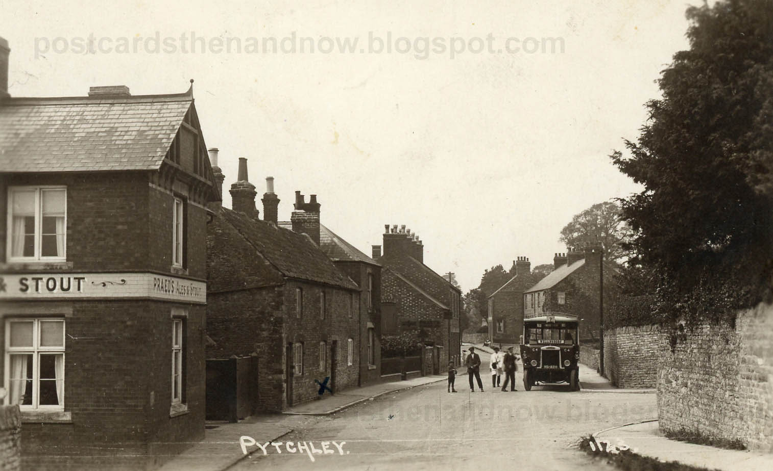 Postcards Then and Now: Pytchley, Northamptonshire c1920
