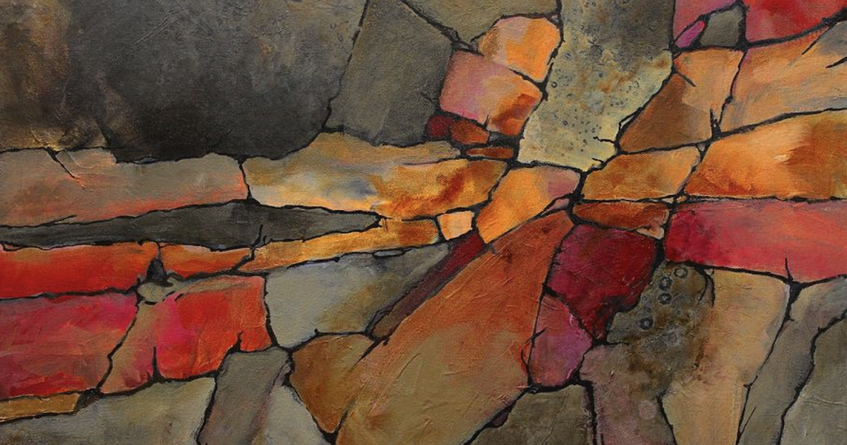 CAROL NELSON FINE ART BLOG: Geologic Abstract Fine Art Print "Rainbow ...