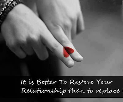 It is better to restore your relationship than to replace. | I Share Quotes