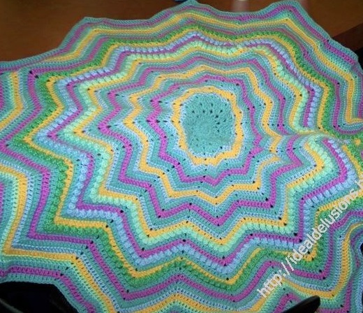 Ideal Delusions: Basic Round Ripple Afghan Pattern