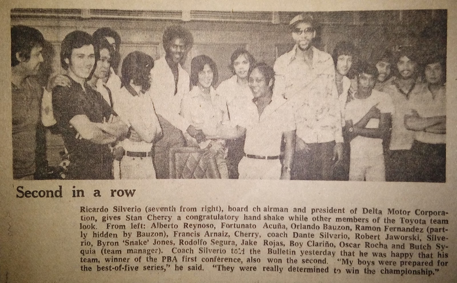 Crispa-Toyota: A case of misunderstanding (1975 PBA Second Conference ...