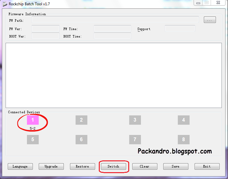 شرح برنامج RockChip Batch Tool لتفليش الأجهزة RockChip - انتقل الى الموقع packandro.com