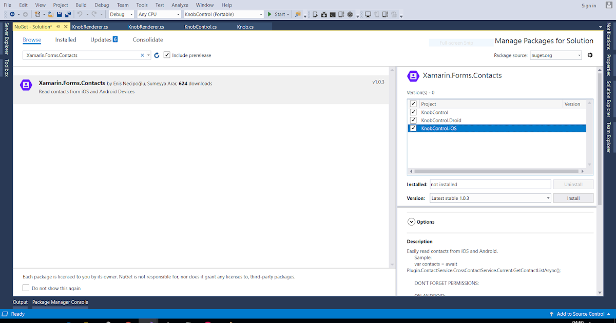 Read Contacts Data on iOS and Android in xamarin forms