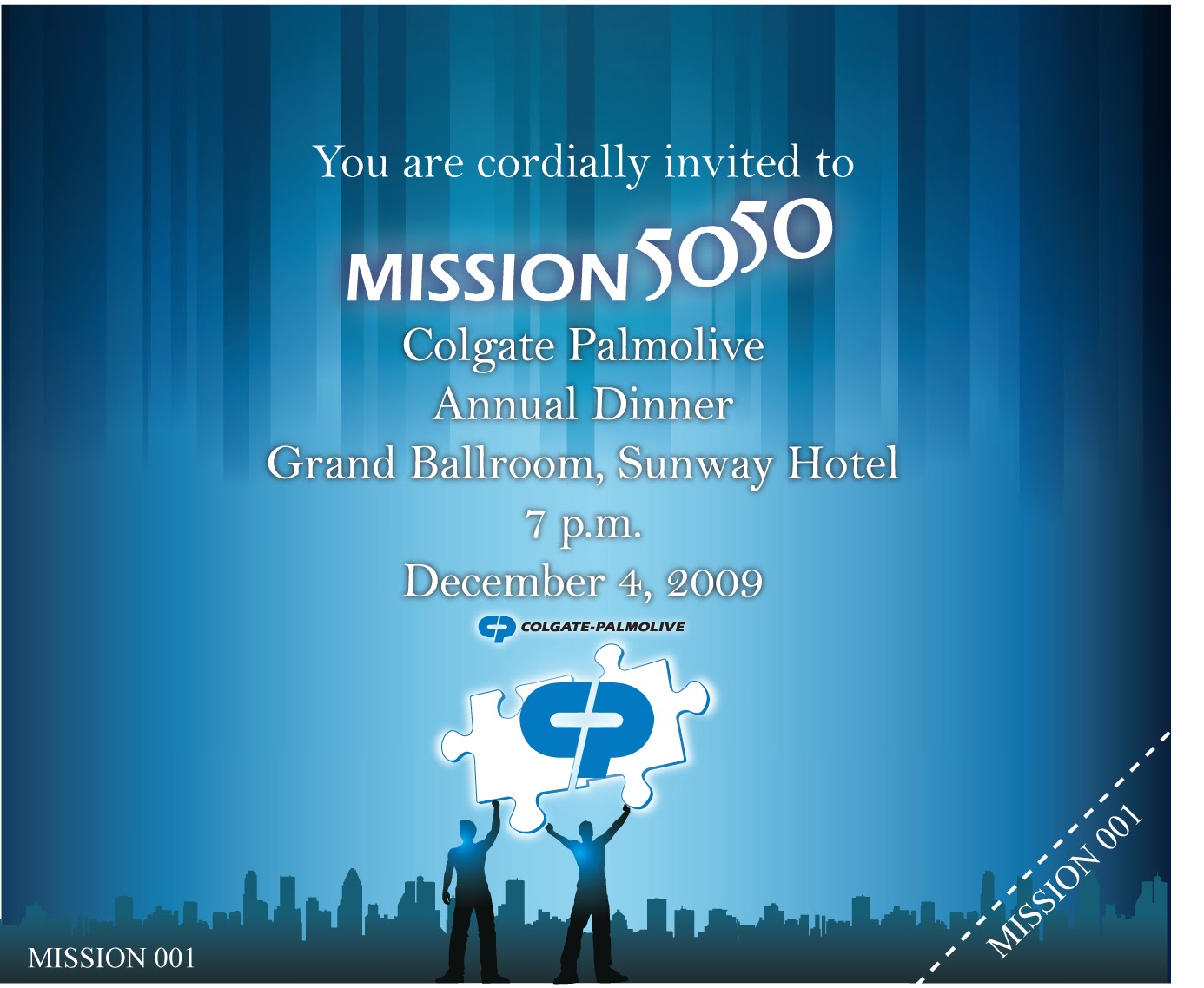 K's design: 2009 - Colgate Palmolive annual dinner 3