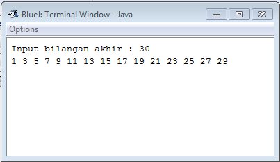 Bank Java: Membuat Program Java Menampilkan Bilangan Ganjil