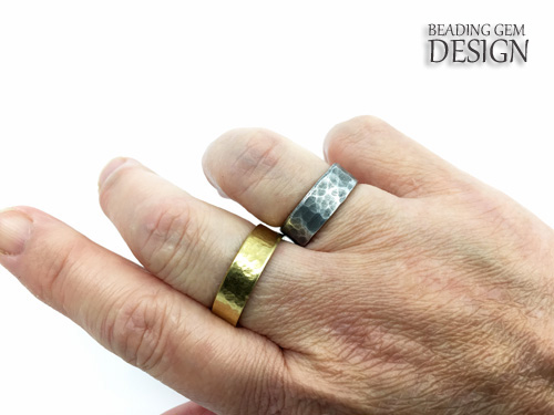 Easy Textured Adjustable Ring Tutorial | Patina Tips / The Beading Gem