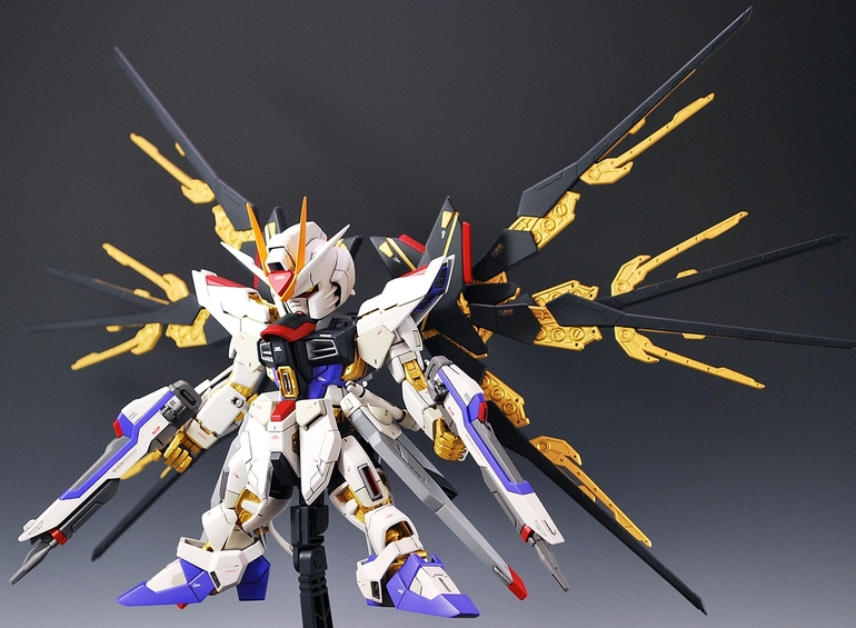 GUNDAM GUY: MG + SD Strike Freedom Gundam - Custom Build