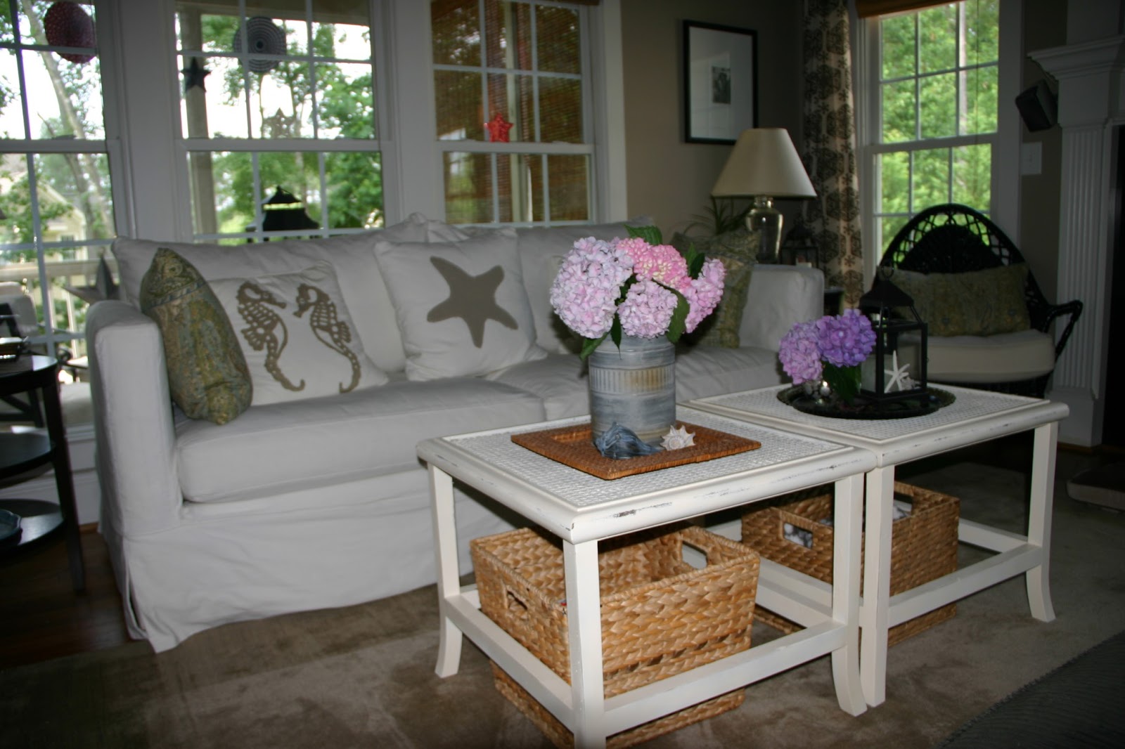 Cottage Blue Designs: Staging the new coffee table