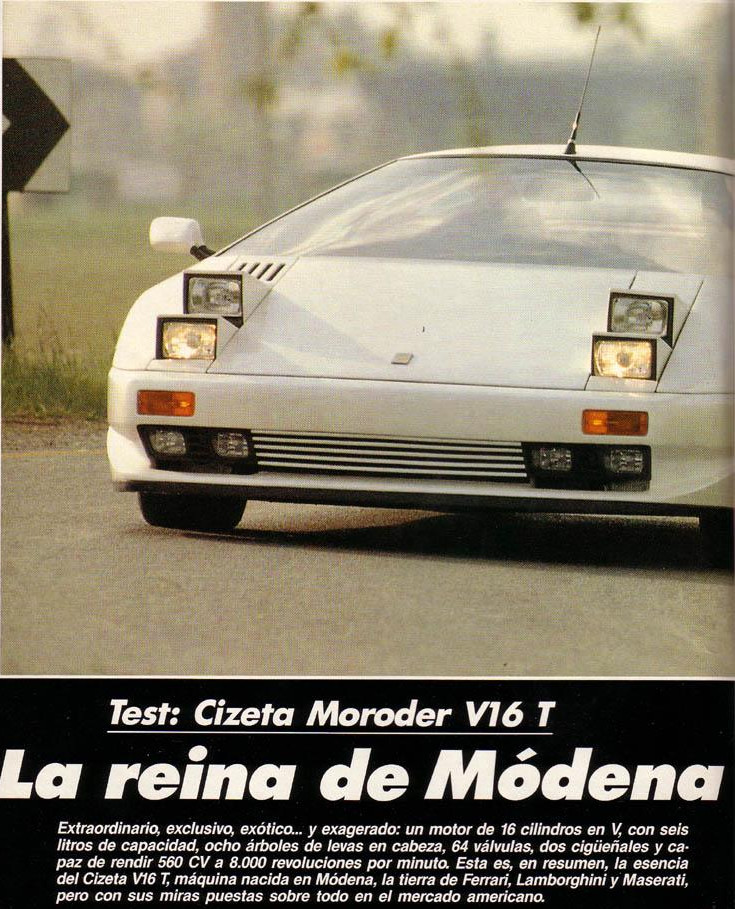 Analisis de Maquinas: Cizeta-Moroder V16T (1989)
