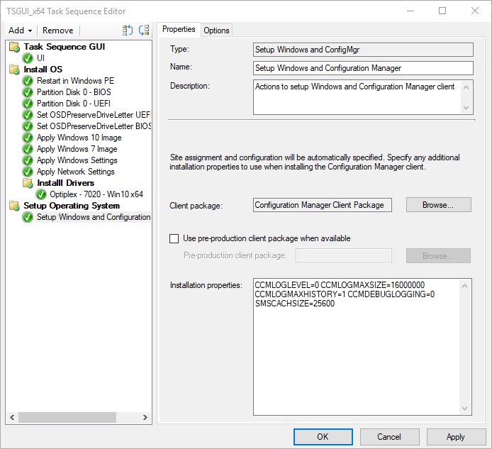 Sccm Task Sequence Gui How To Set Up The Ts To Work With A Gui