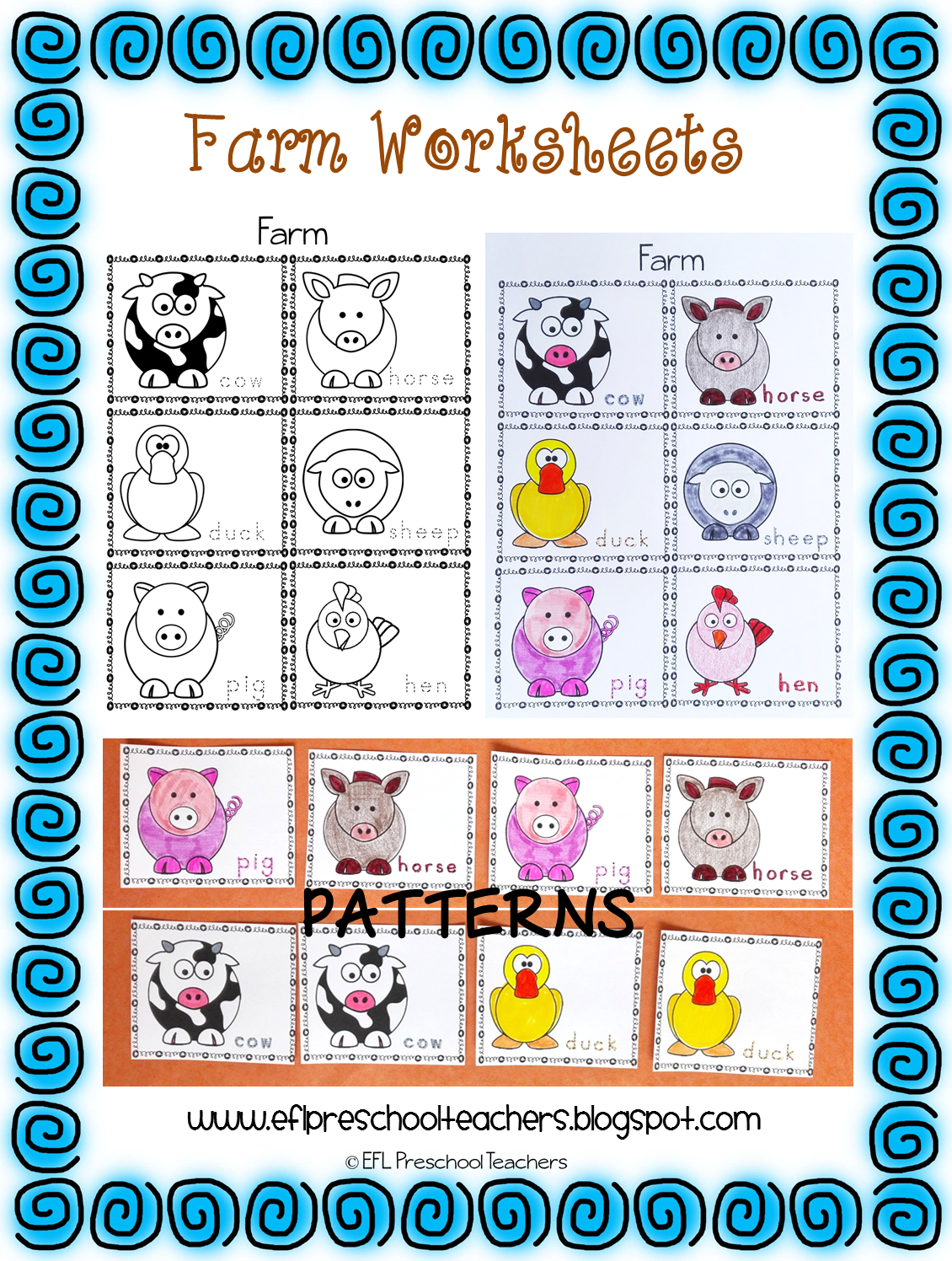 ESL/EFL Preschool Teachers: Farm Animals Theme for Preschool ELL