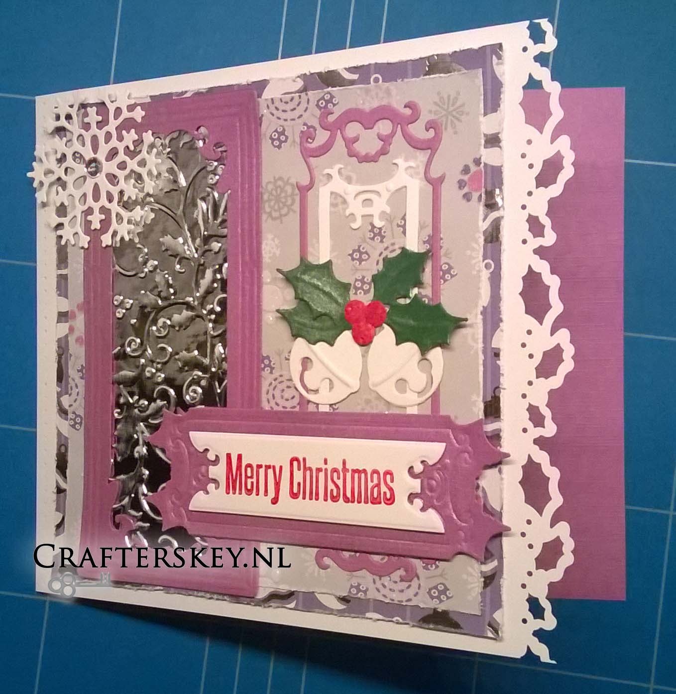 Purple Christmas Card