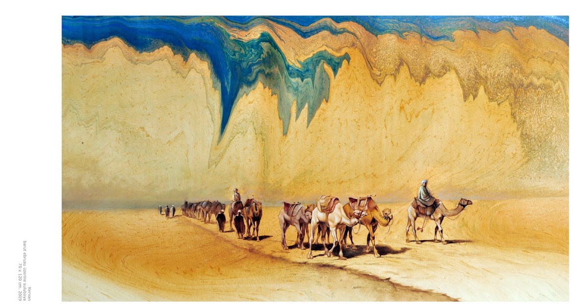 Garip AY: Painting on Ebru